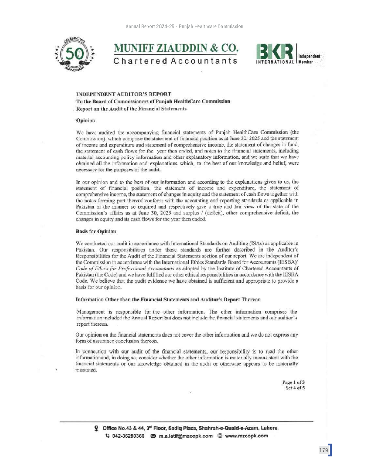 Annual Report & Financial Review 2025 - Punjab Healthcare Commission ...