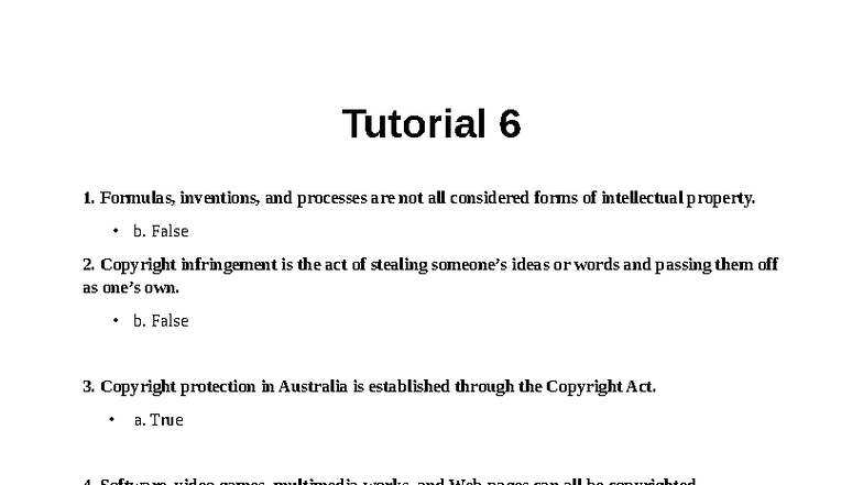 Activity 6 - Intellectual Property Concepts and Copyrights - Studocu
