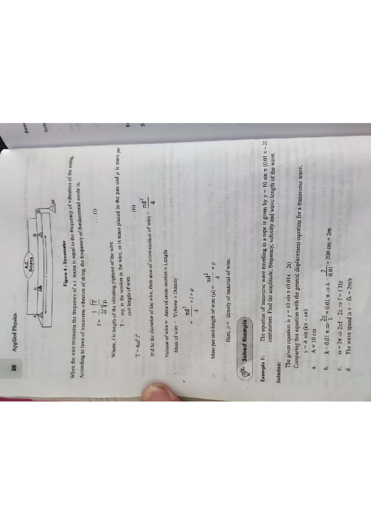 Applied Physics (AP) Wave Motion Notes and Examples - Studocu