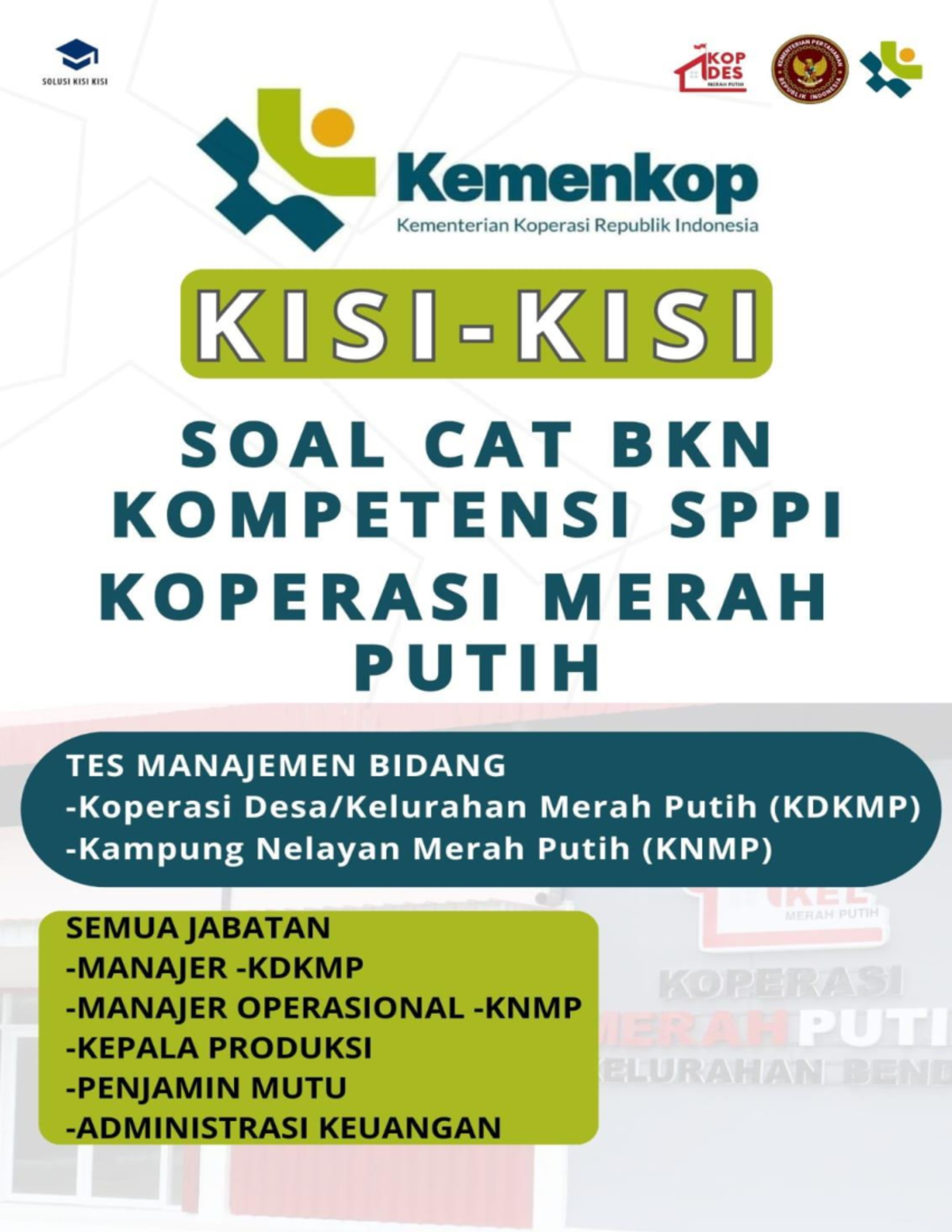 SOAL CAT BKN KOMPETENSI SPPI KOPERASI MERAH PUTIH - TES VERBAL, NUMERIK ...