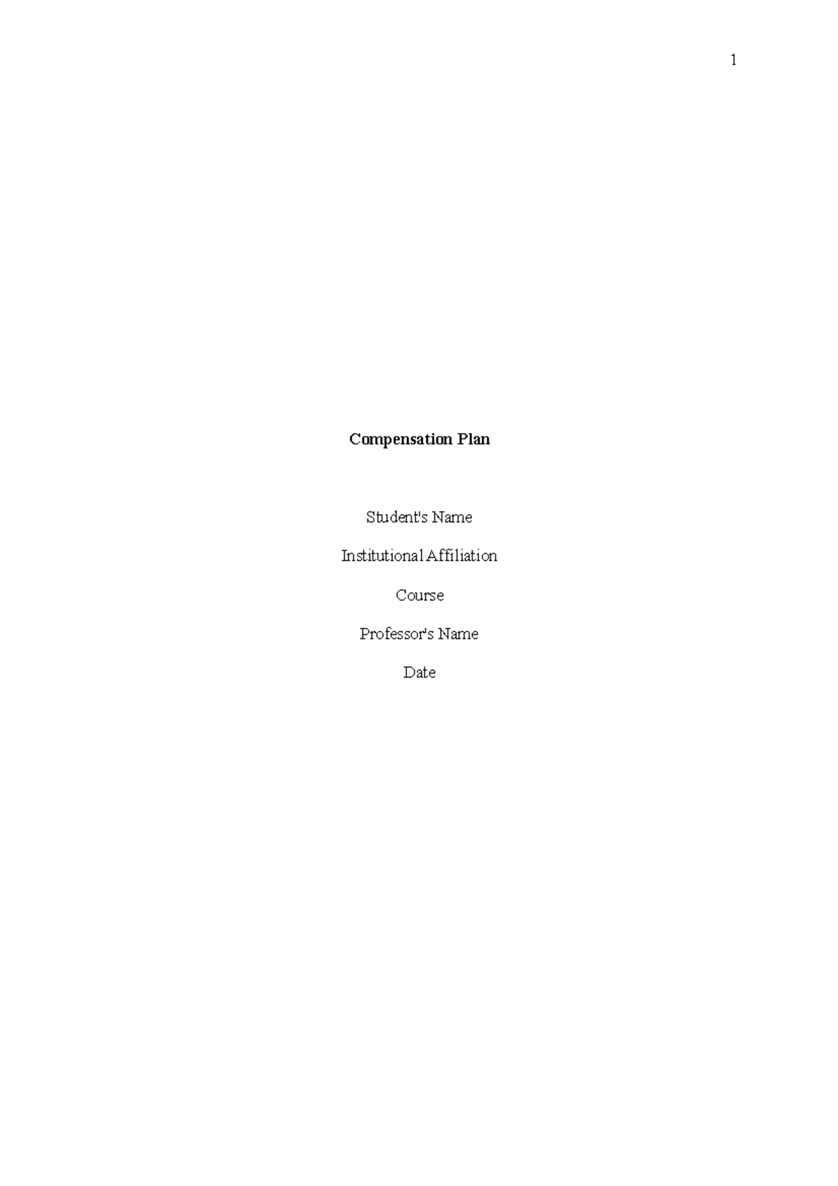 Compensation Plan for Elementary Teachers: Roles and Responsibilities ...
