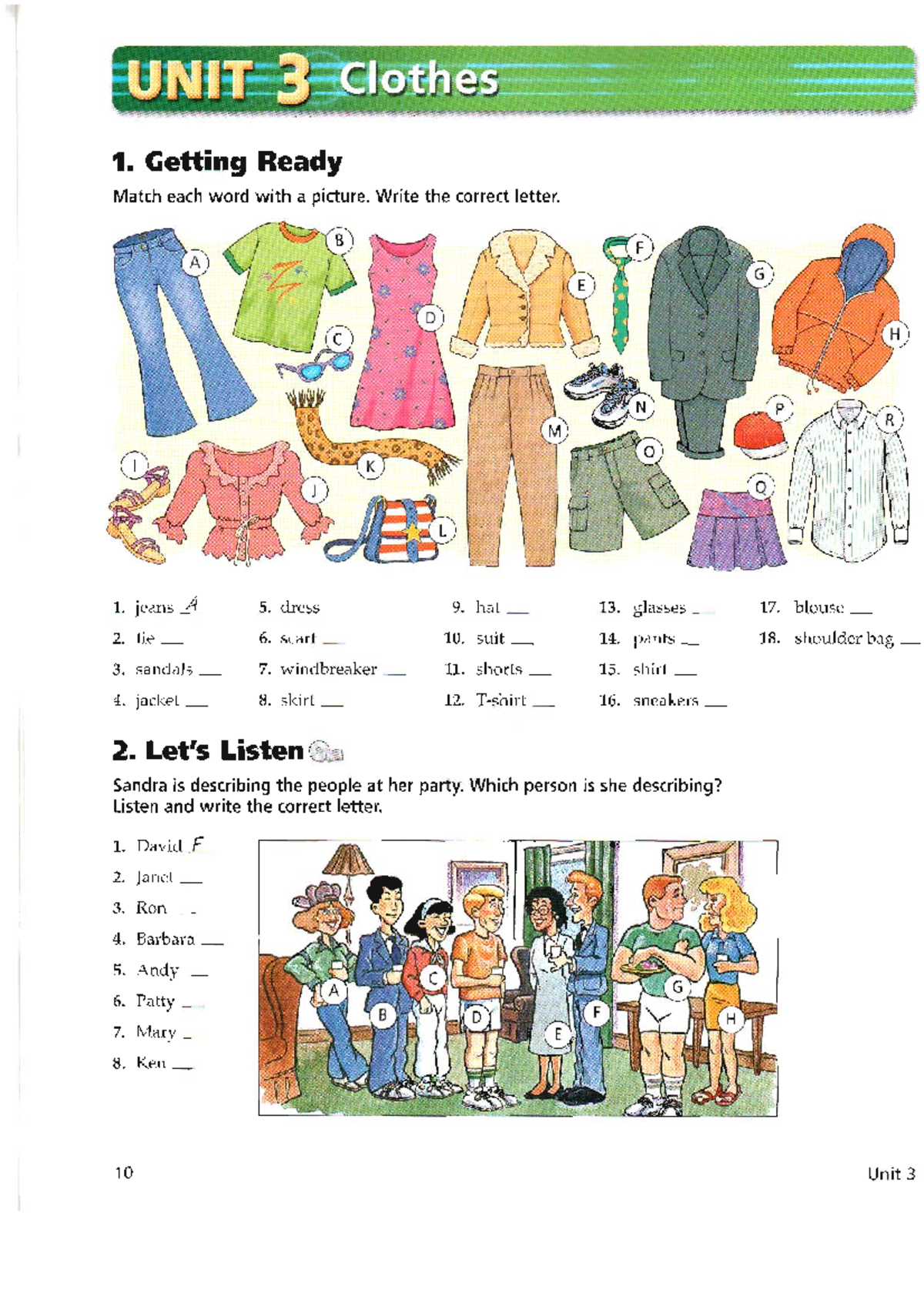 Tactics for Listening - Basic - Unit 3: Clothes & Descriptions - Studocu