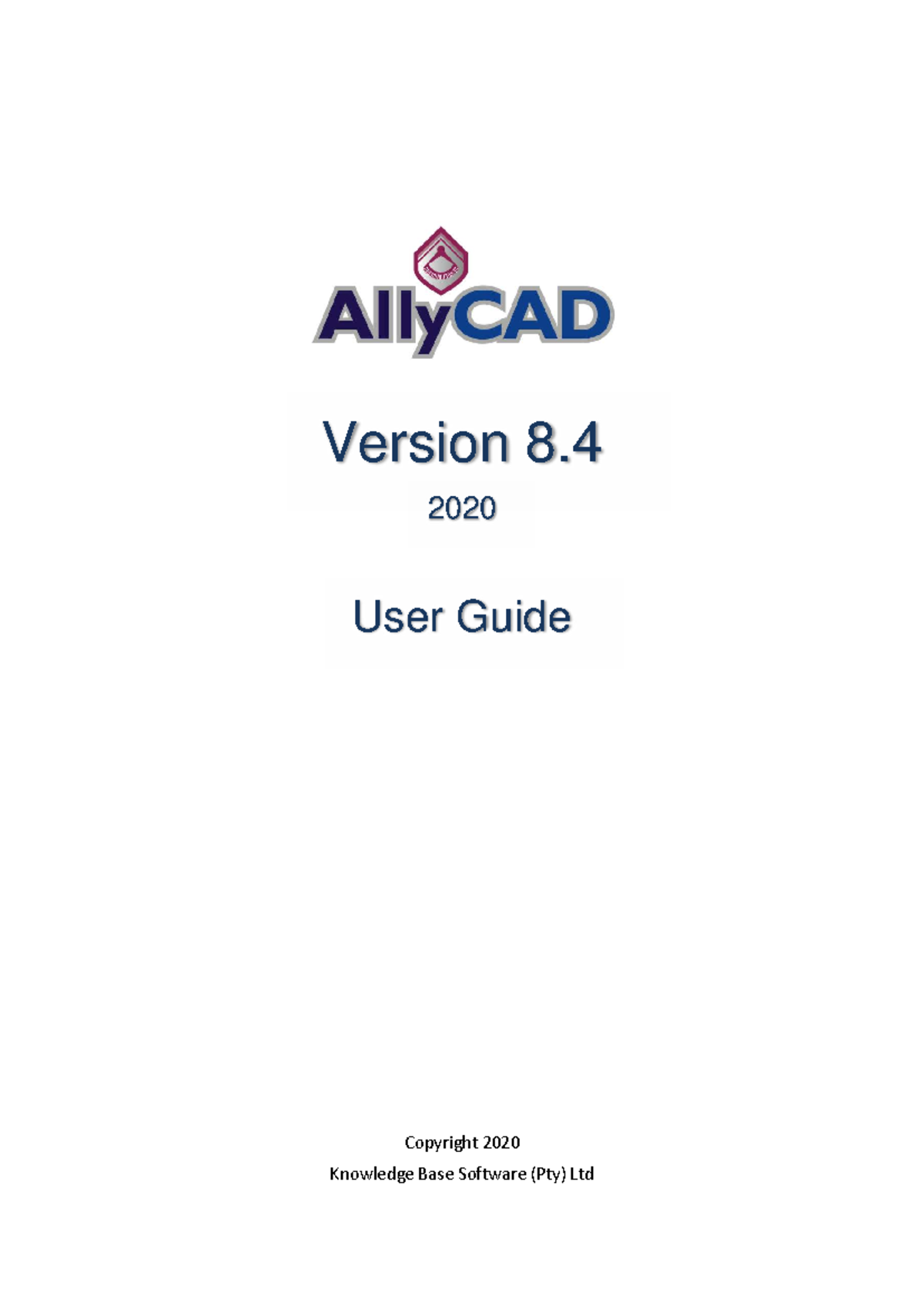 AllyCAD 8.4 User Guide: Comprehensive Software Manual and Tutorials ...