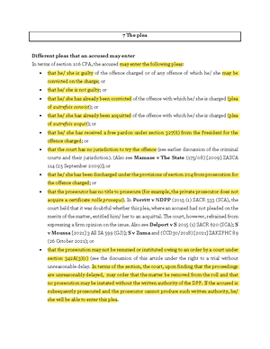 Criminal Procedure Act, No. 51 of 1977 - Updated 2024 Edition - Studocu