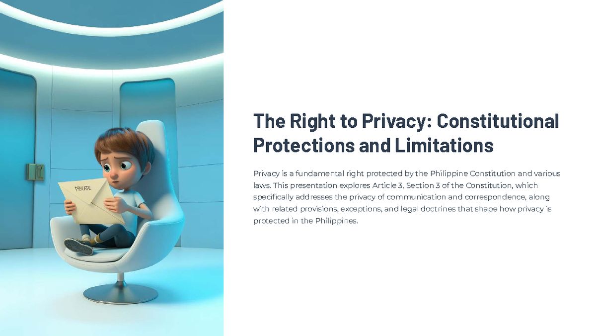 The Right to Privacy in the Philippines: Legal Protections ...