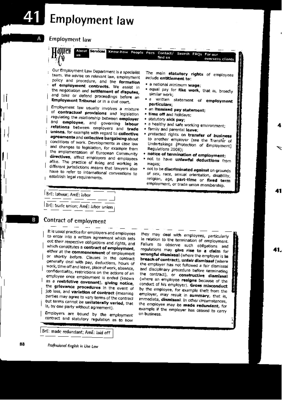Employment Law Overview: Key Rights and Contracts (41) - Studocu