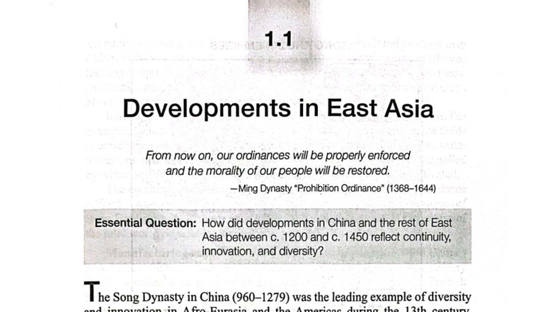 1.1 Developments in East Asia: Continuity, Innovation, and Diversity ...