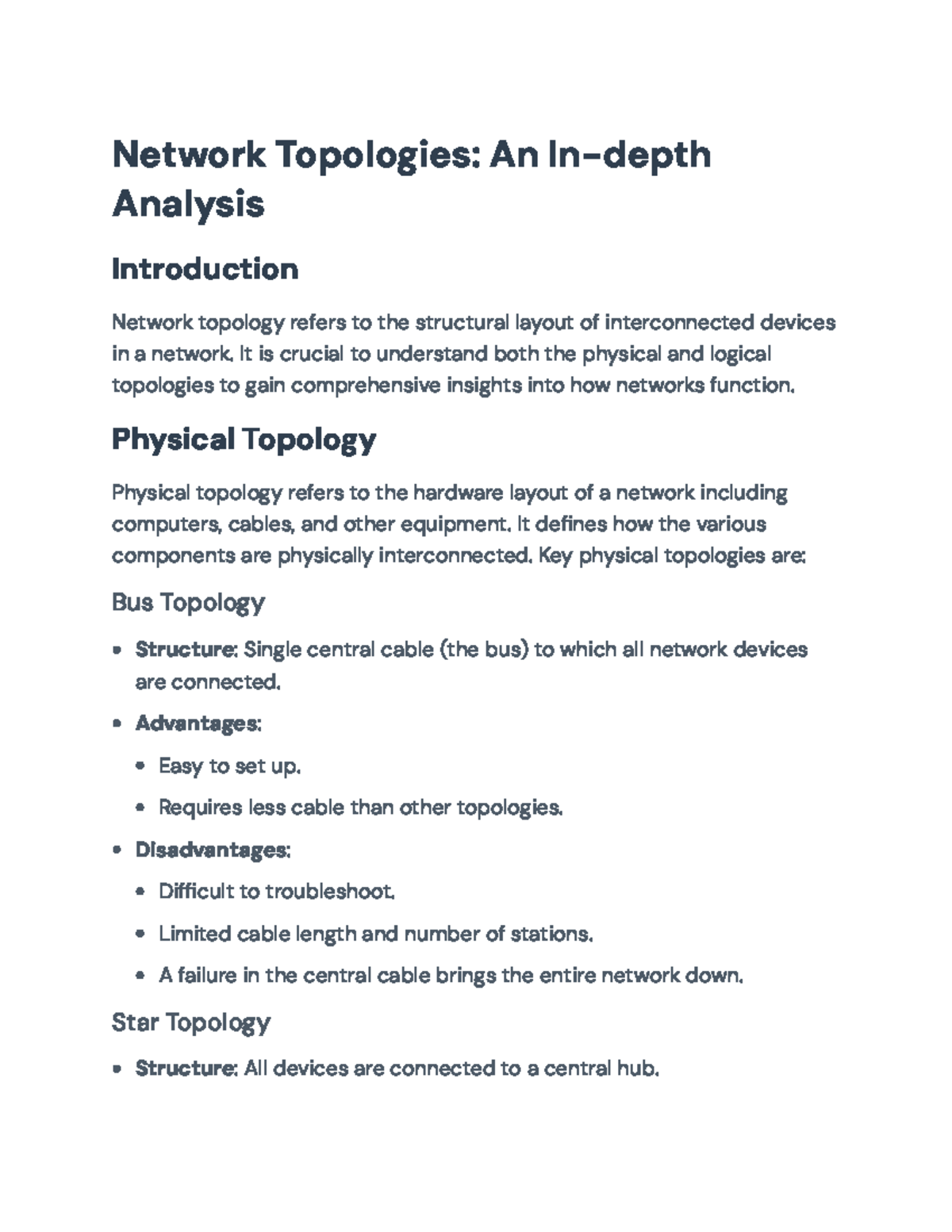 Network Topologies: Physical vs. Logical Structures Explained - Network Topologies: An In-depth ...