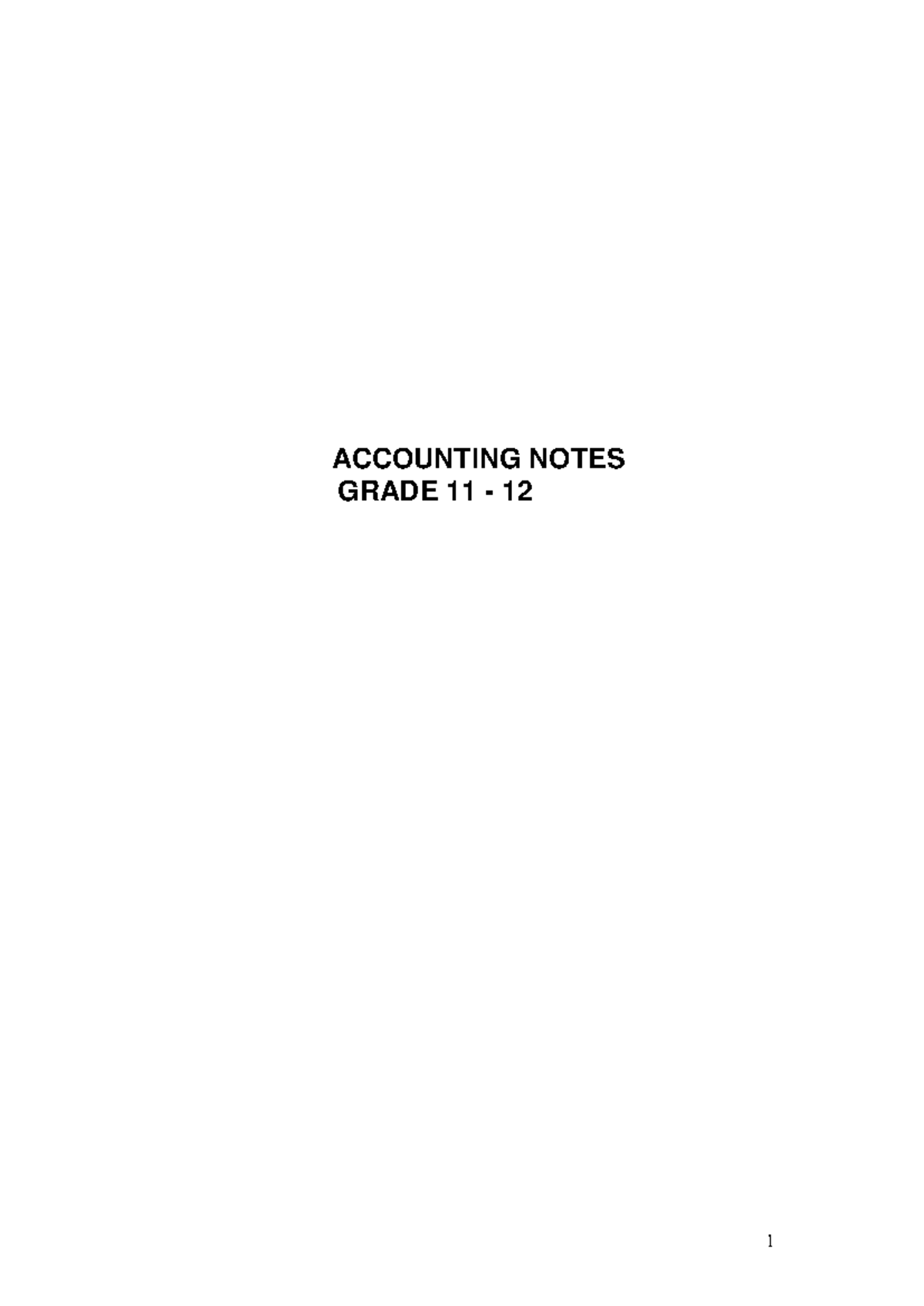 Accounting Notes: Grade 11-12 on Value Added Tax (VAT) Concepts - Studocu