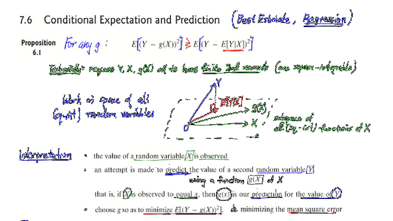 MA2116-Lect19 - ma2116 - 7 Conditional Expectation and Prediction (Best ...