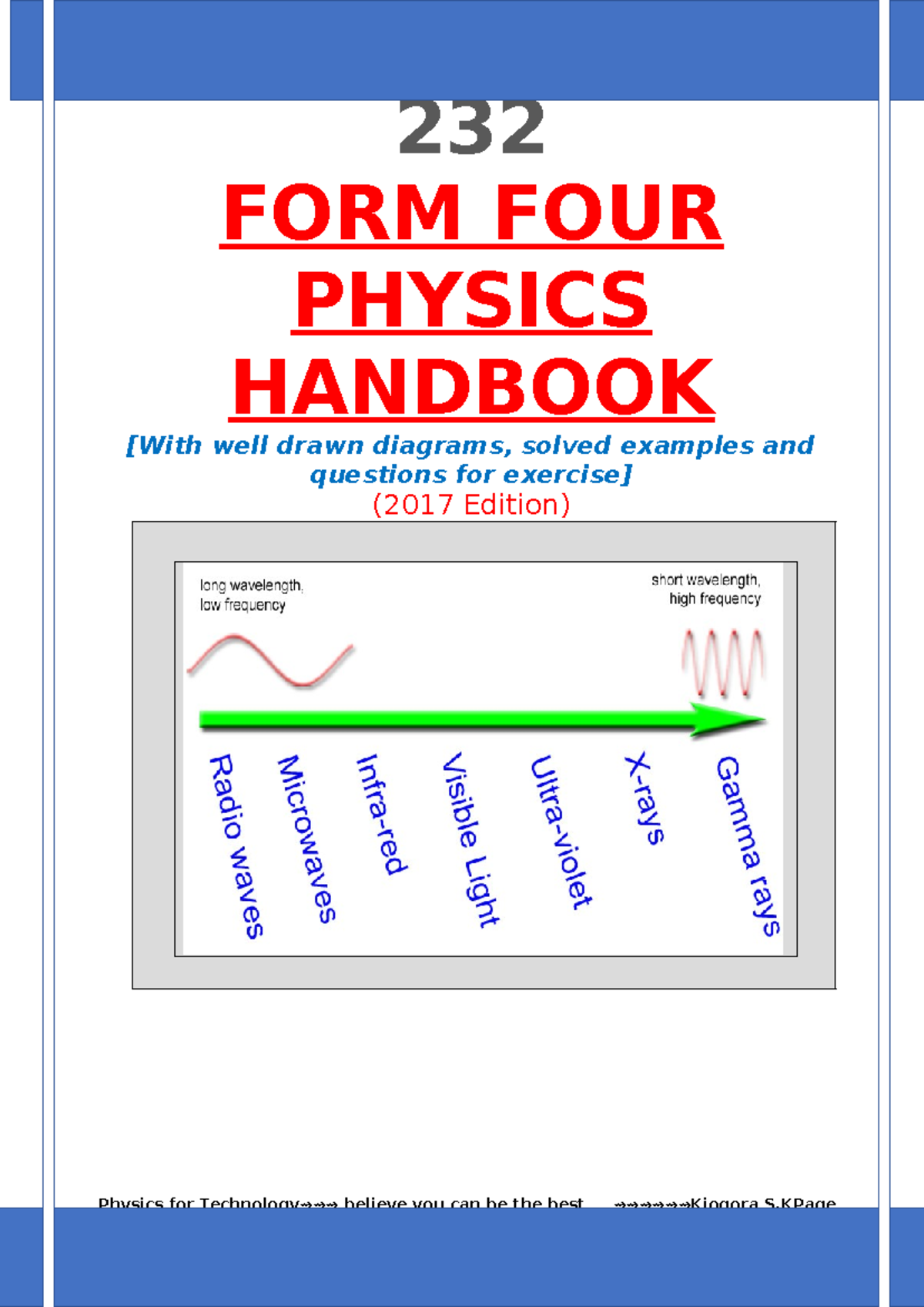 FORM FOUR KLB Physics Handbook: Key Concepts & Diagrams 115317 - Studocu