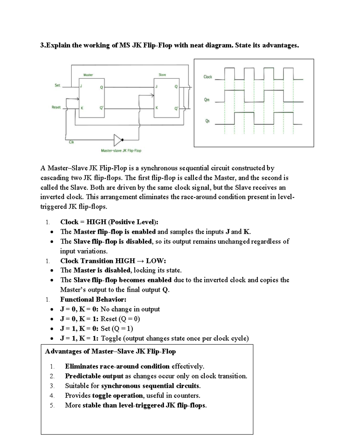 DELD U3 and U4 - Working of MS JK and ASM Chart Explained - Studocu