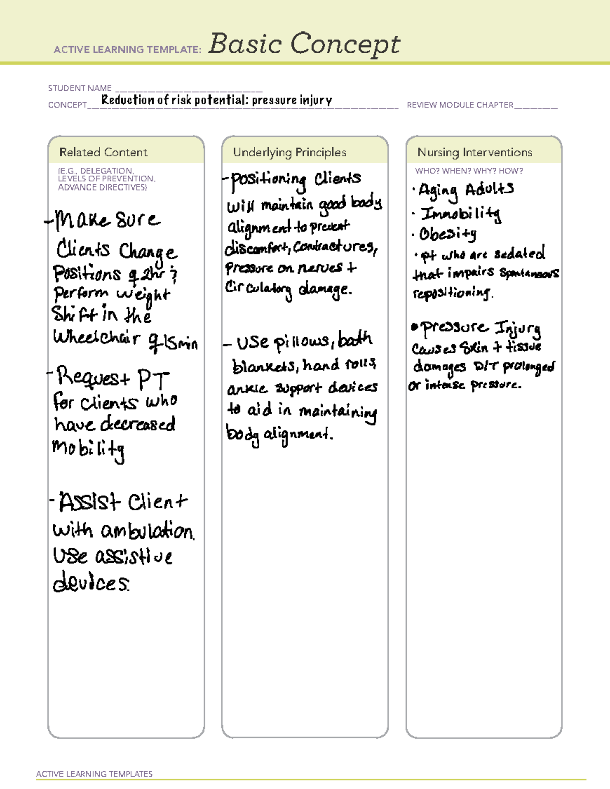 ATL Sample - ACTIVE LEARNING TEMPLATES Basic Concept STUDENT NAME - Studocu