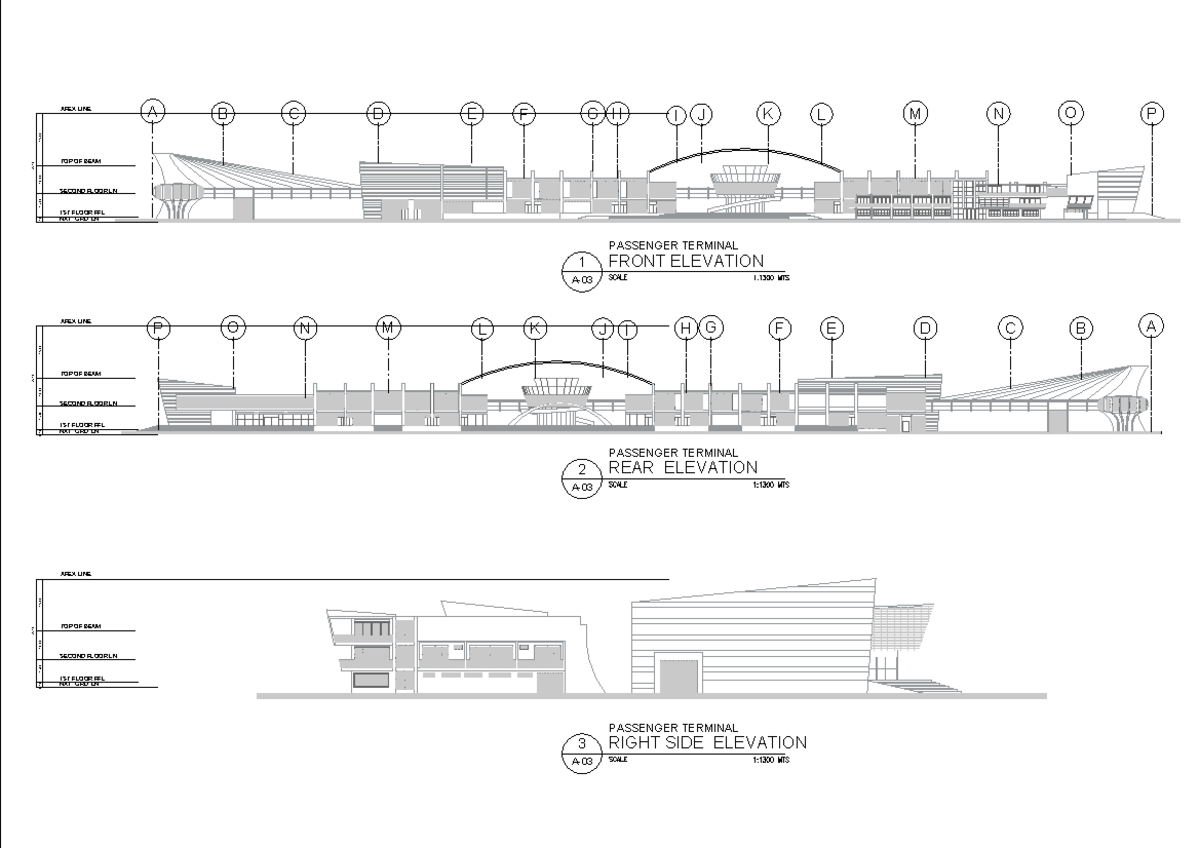 PASSENGER TERMINAL Elevation Drawings and Details Analysis - Studocu