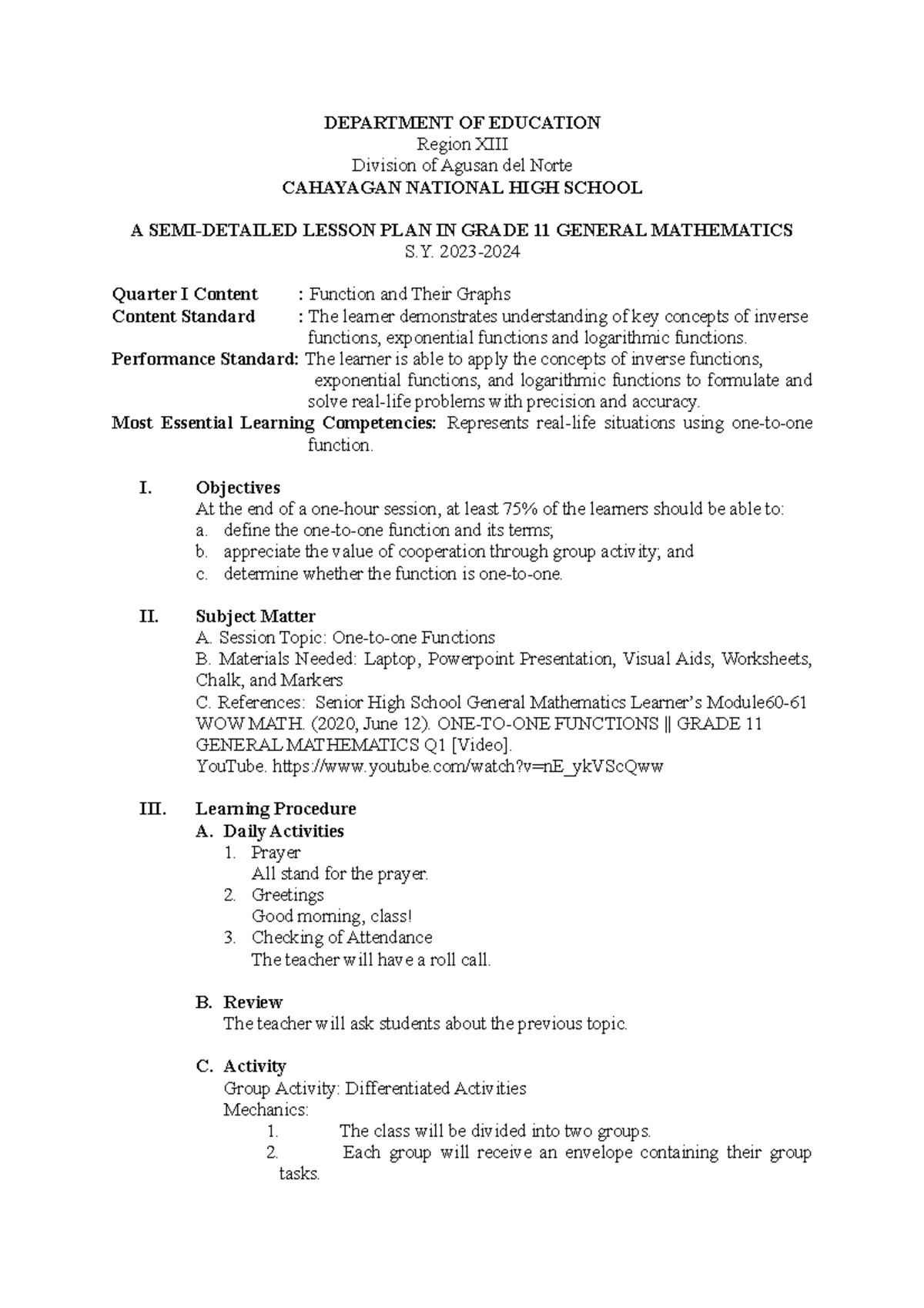 Rubrik-sa-dula - Sample rubrics in conducting role play - RUBRIK SA ...