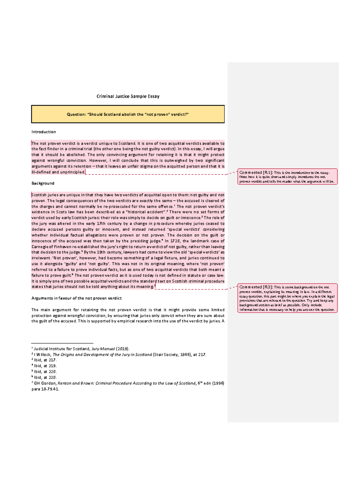 Criminal Justice Essay (CJ101): The Case Against the Not Proven Verdict ...