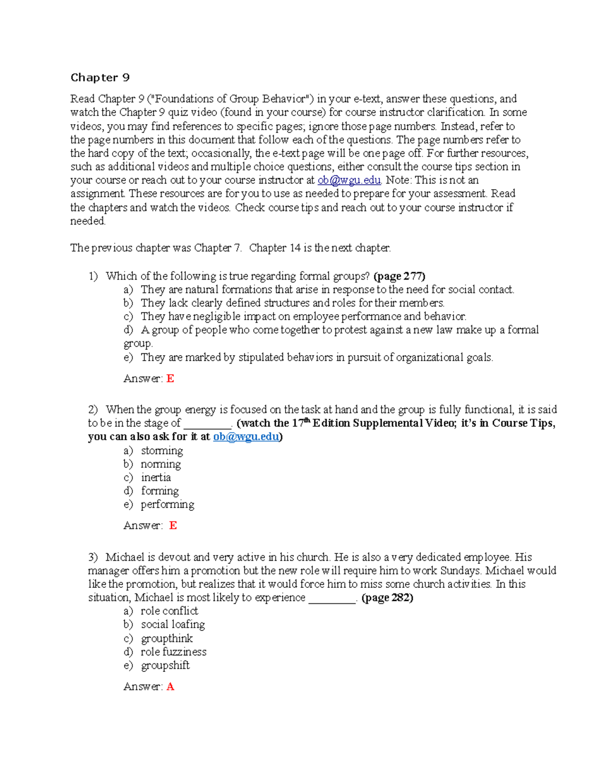 Chapter 9 Quiz and Answer to help study - Chapter 9 Read Chapter 9 ...