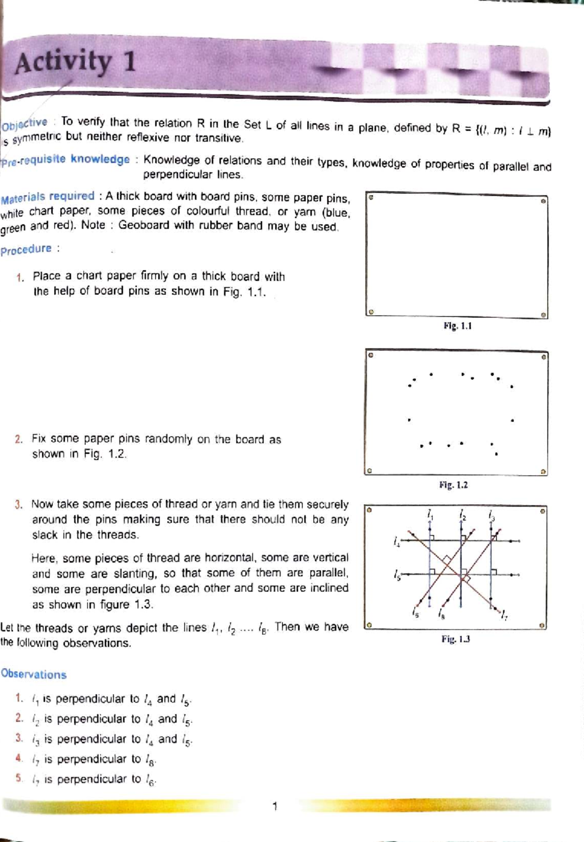 Activity 1: Exploring Symmetric, Reflexive, and Transitive Relations in ...