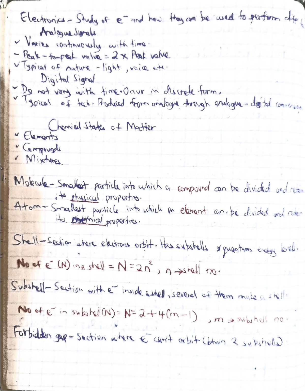 Analogue Electronics: Understanding Signals, States, and Diodes - Studocu