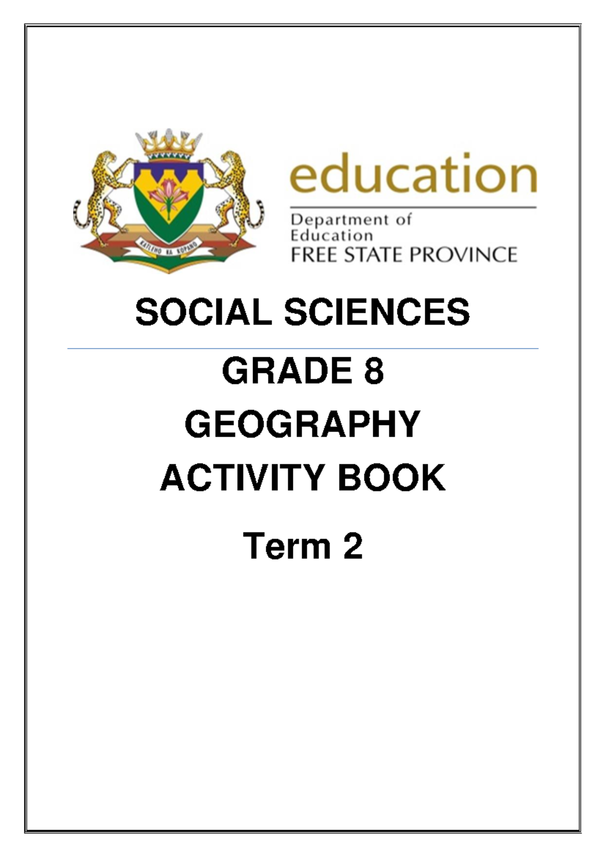 Grade 8 GEO Term 2 Worksheets - Climate Regions & Concepts - Studocu