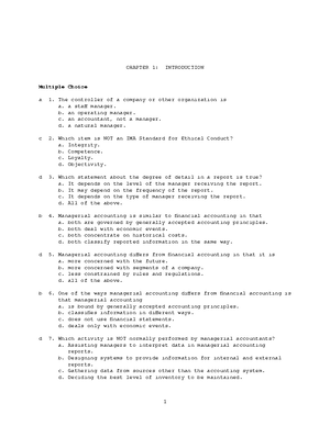 Master Budget Answer Key - Part IV – The Master Budget Solution ...