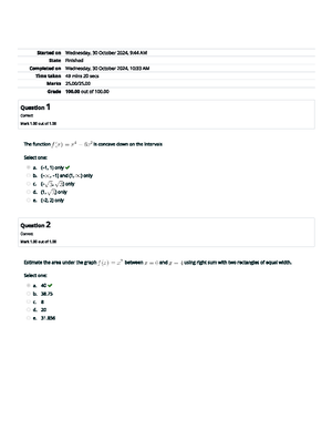 [Solved] 10 The graph of a function is given below Determine the ...