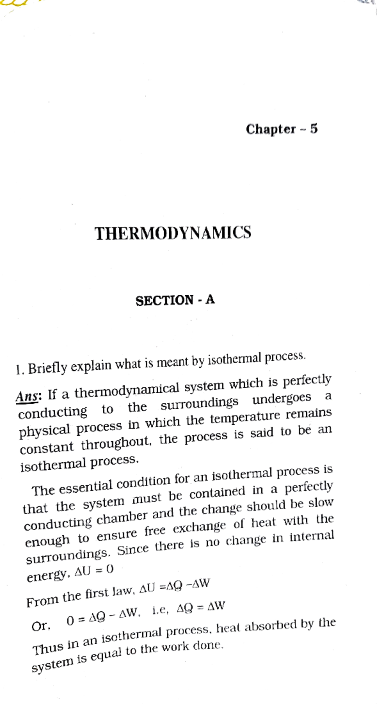 Thermodynamics- question and answers - thermodynamics - Studocu