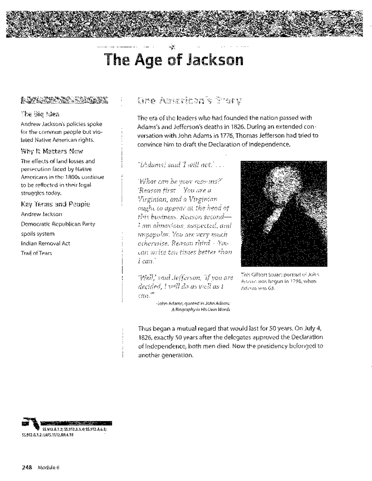 M6L3 - Lesson 3: The Age of Jackson and Its Impact on Democracy - Studocu
