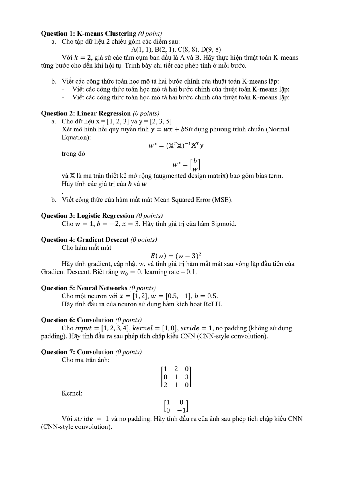 ML Template VN - Machine Learning Questions and Solutions - Studocu