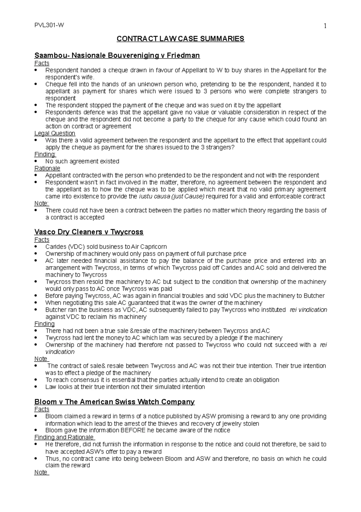PVL3702 Assignment 2025: Understanding Legal Principles on Negligence - Studocu