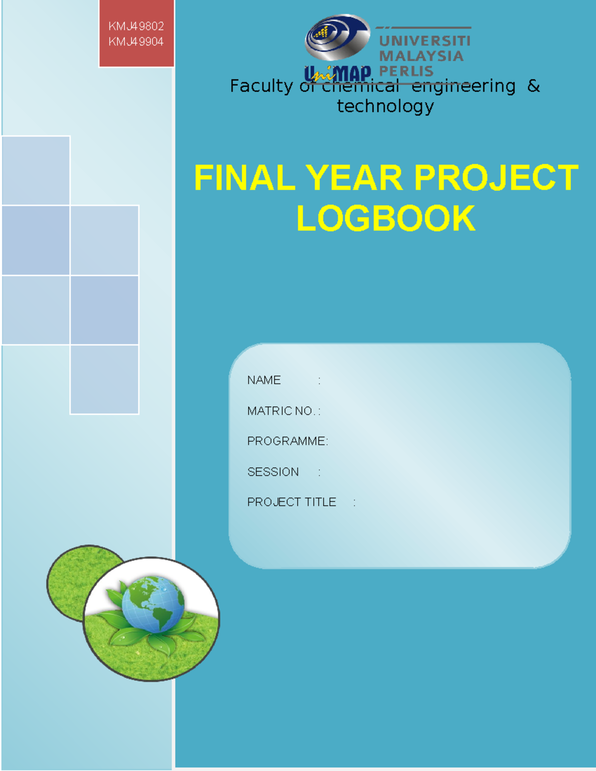 Final Year Project Logbook Template (2024-2025) for B.Eng. Students ...