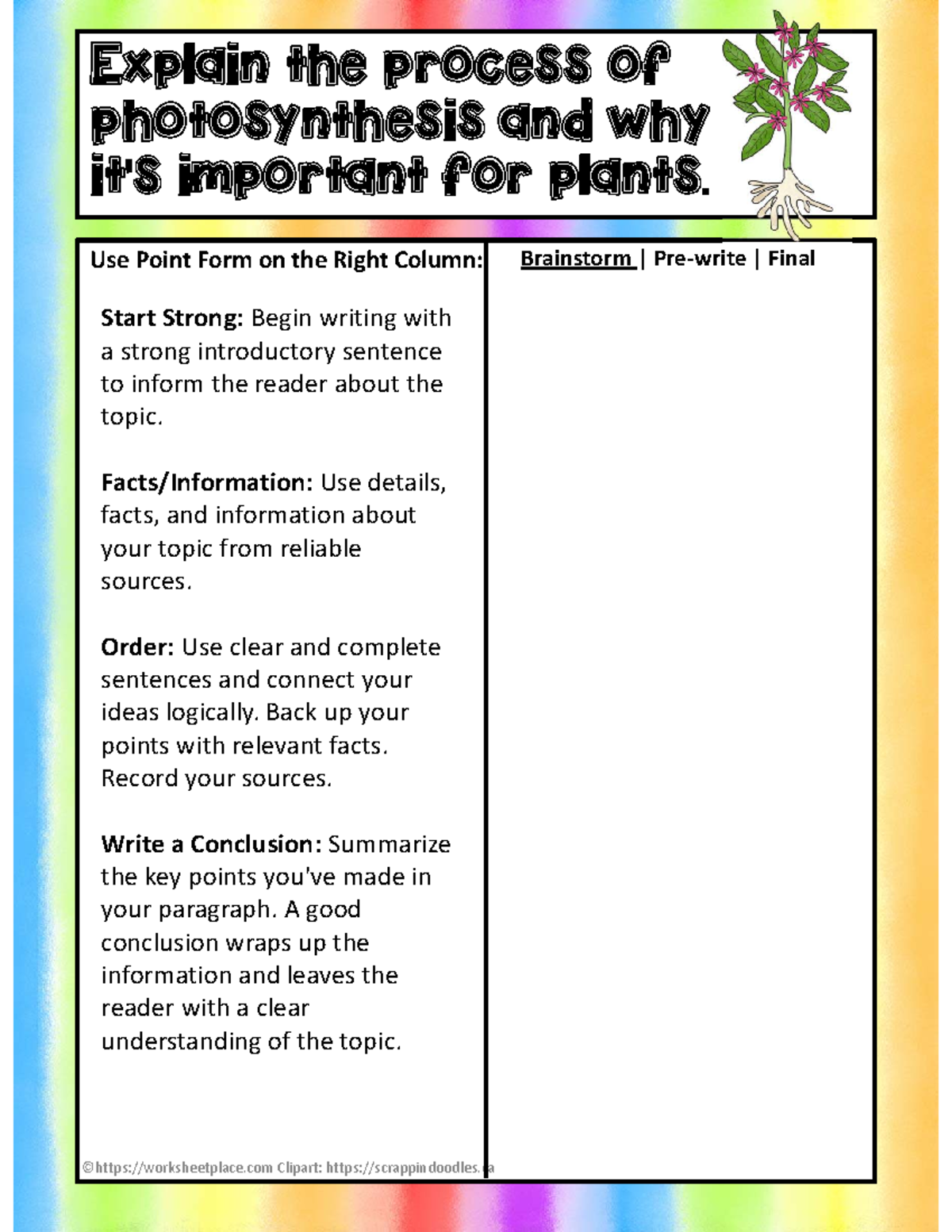 Photosynthesis 2 - Explain the process of photosynthesis and why it's ...
