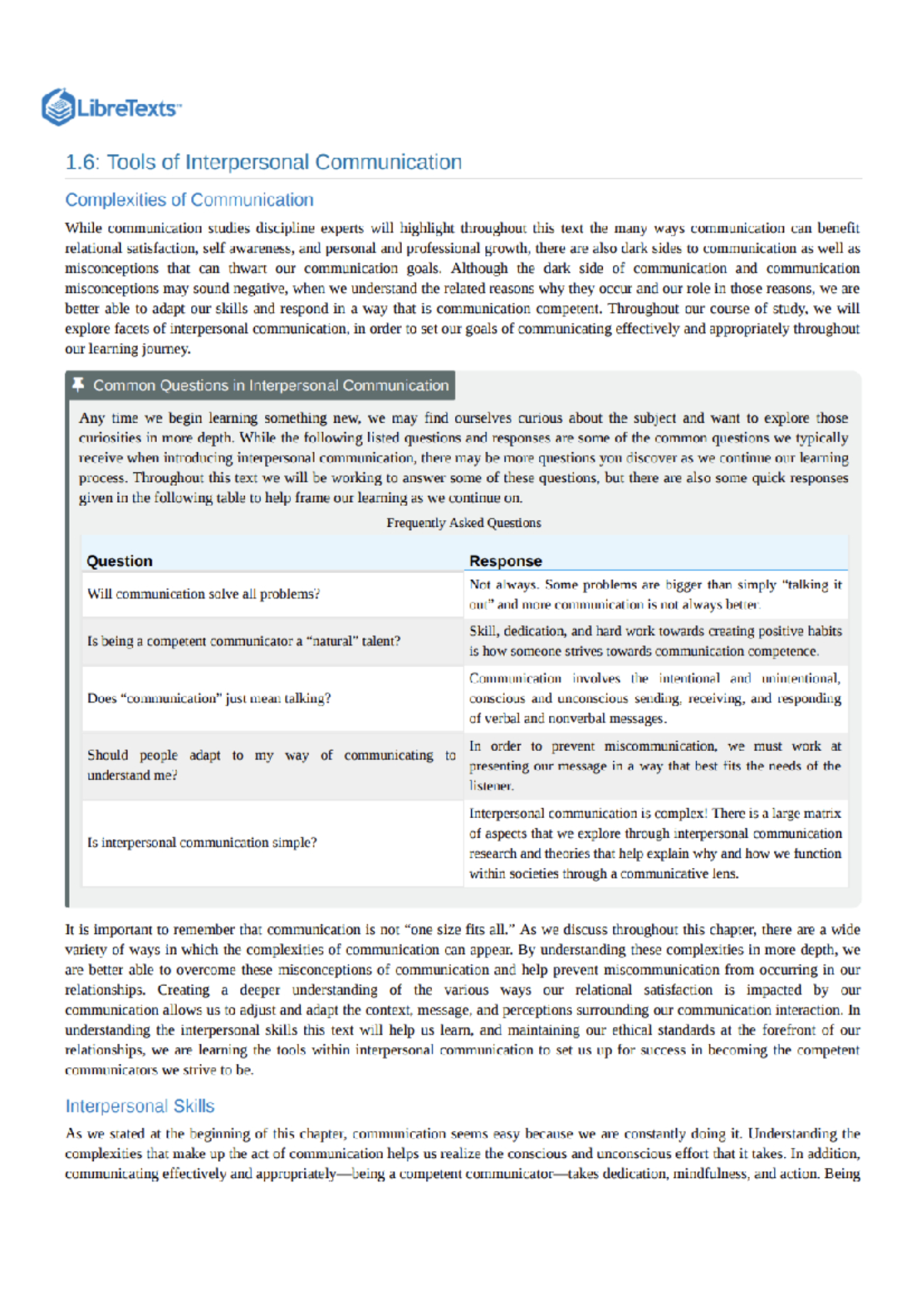 Final Exam Study Guide for Course XYZ: Interpersonal Communication ...