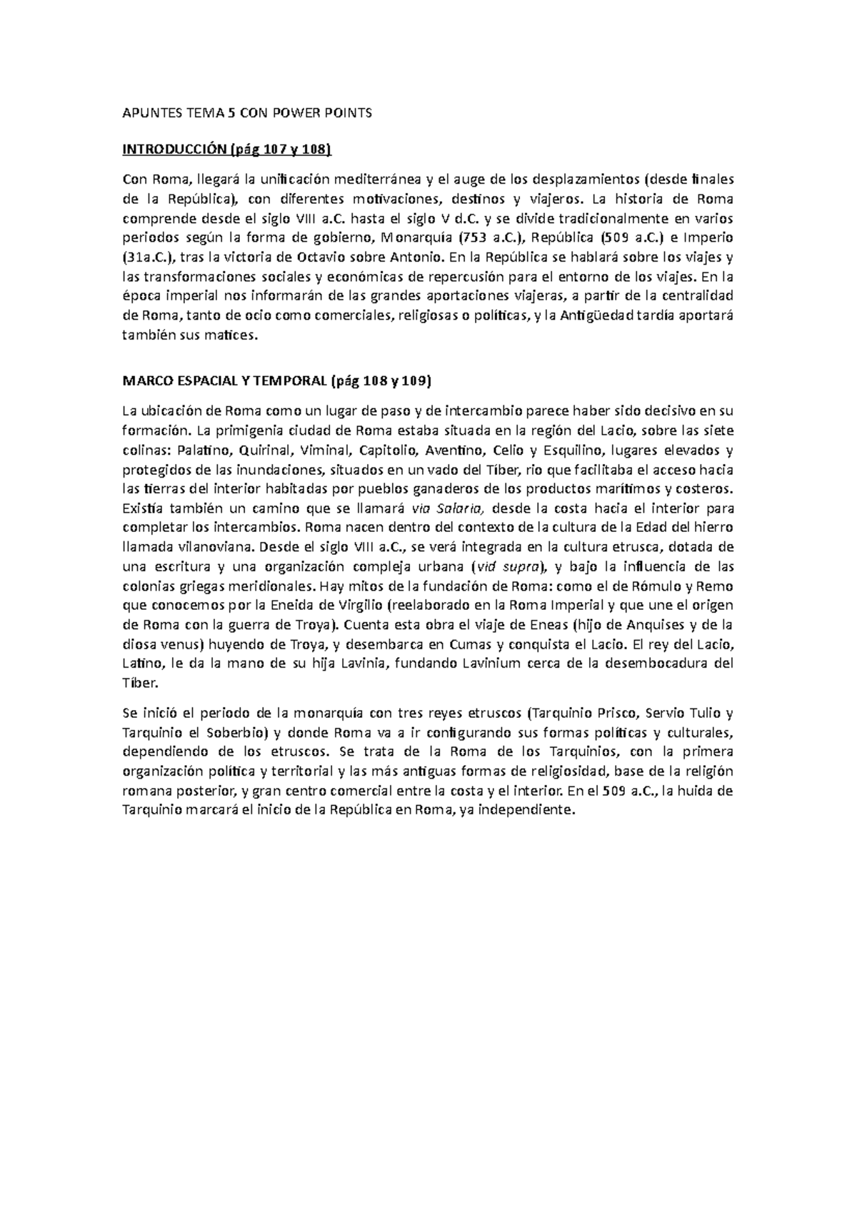 Apuntes TEMA 5 CON Power Points Historia de los Viajes y del Turismo ...