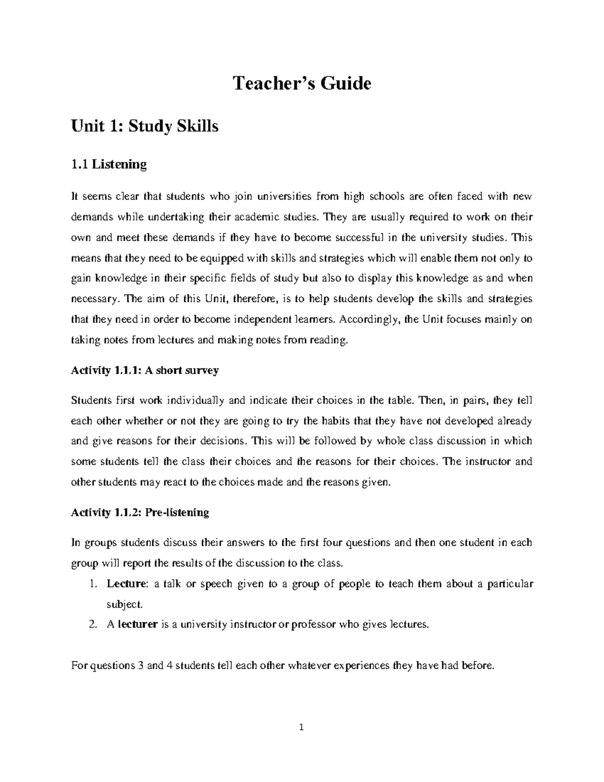 Communicative English 2 Teachers Guide - Kotebe Metropolitan University ...