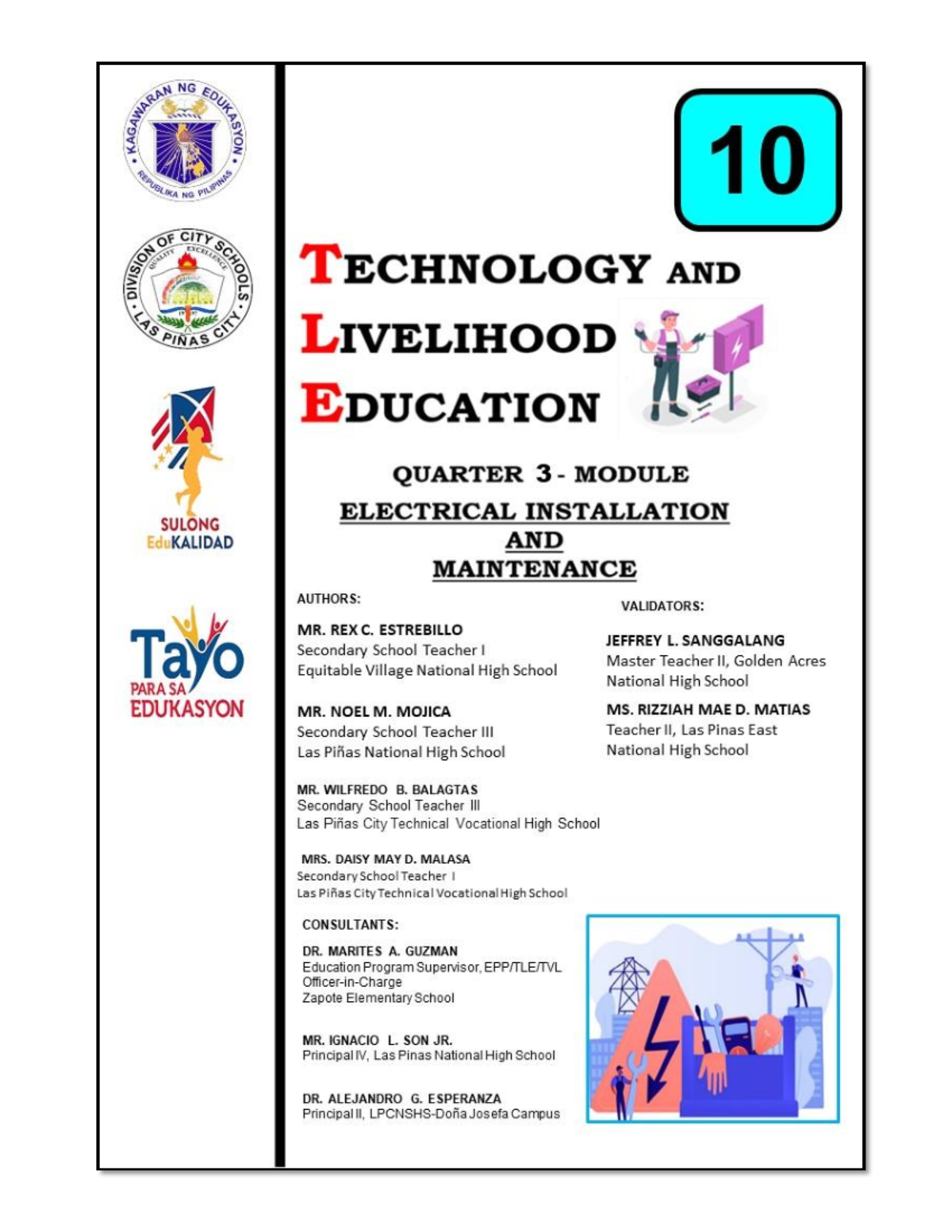 Q3 G10 TLE EIM M1: Electrical Wires, Cables, and Safety Devices - Studocu