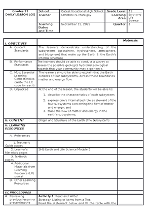 409557907 Detailed Lesson Plan in science grade 8 - A DETAILED LESSON ...