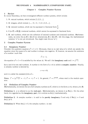 Math1013 - HKU - Studocu