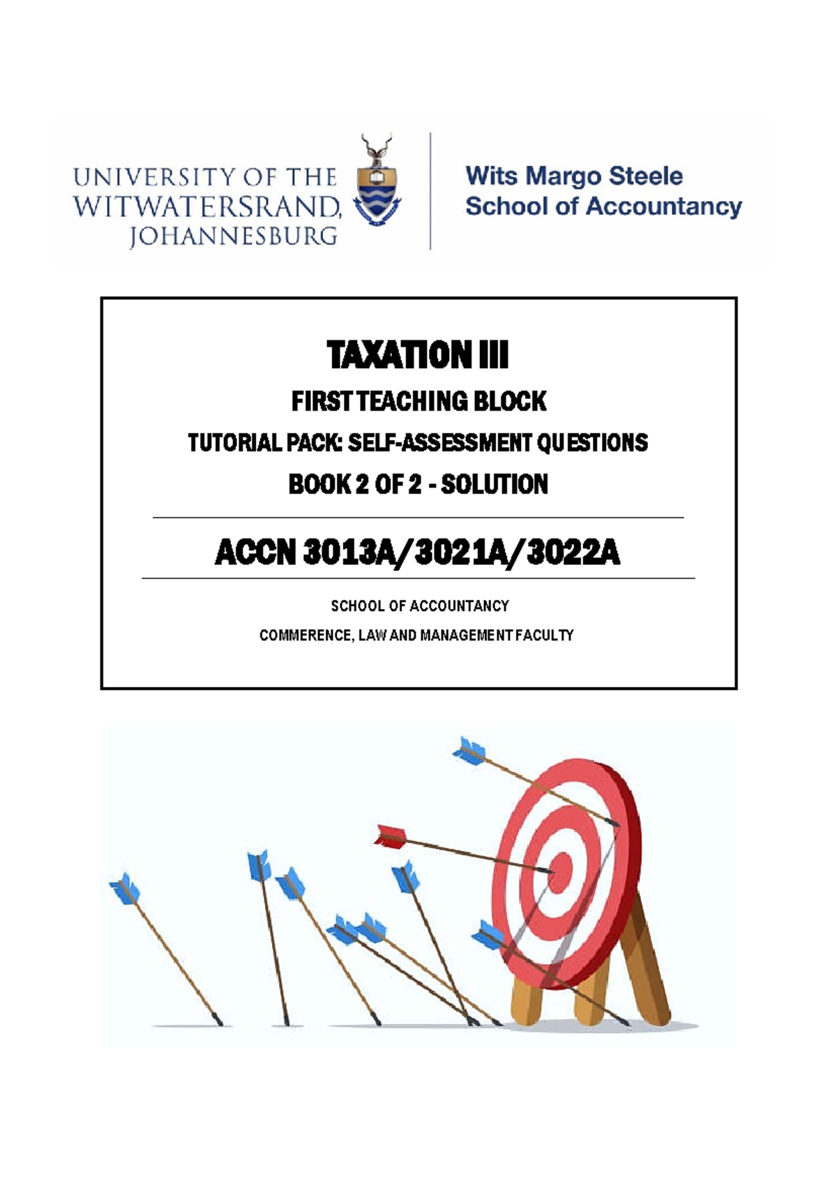 Tax III Block 1 2025 Tutorial Solution - TAXATION III FIRST TEACHING ...