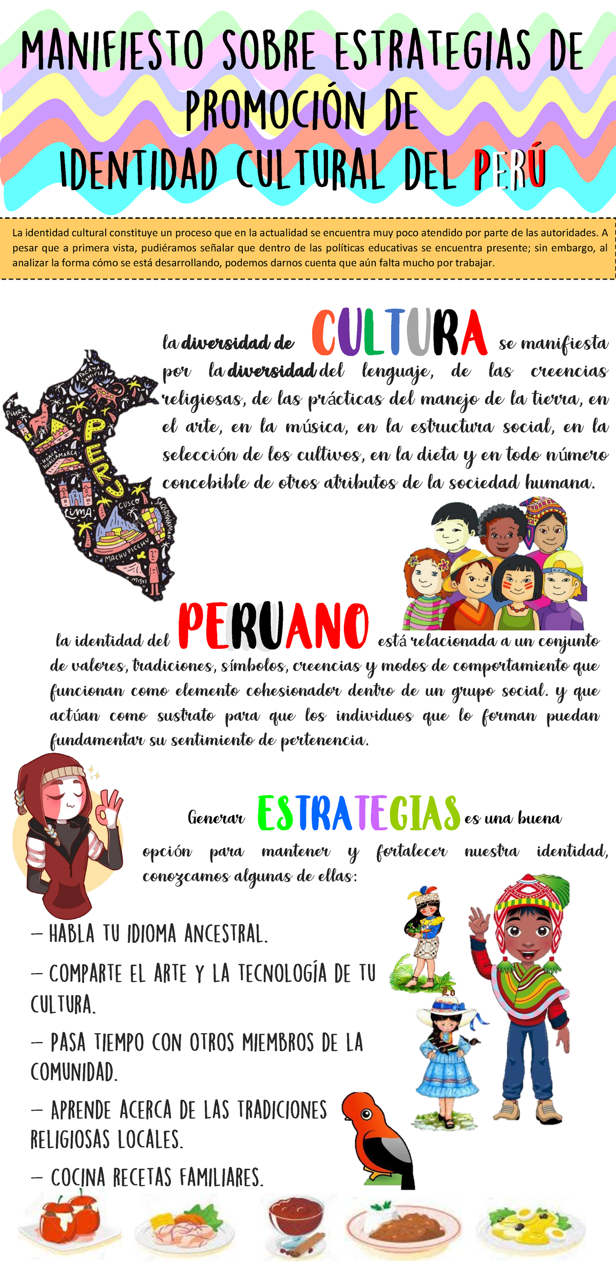 Manifiesto DE Promoción DE Identidad Cultural DEL PERÚ - La identidad ...