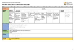 Lesson Plan IP Grade 5 SS Geography T1 W2 - Directorate: Curriculum GET ...