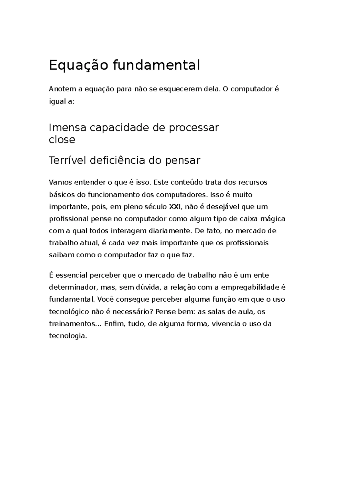 Pensamento Computacional Atividades - Pensamentos computacional ...