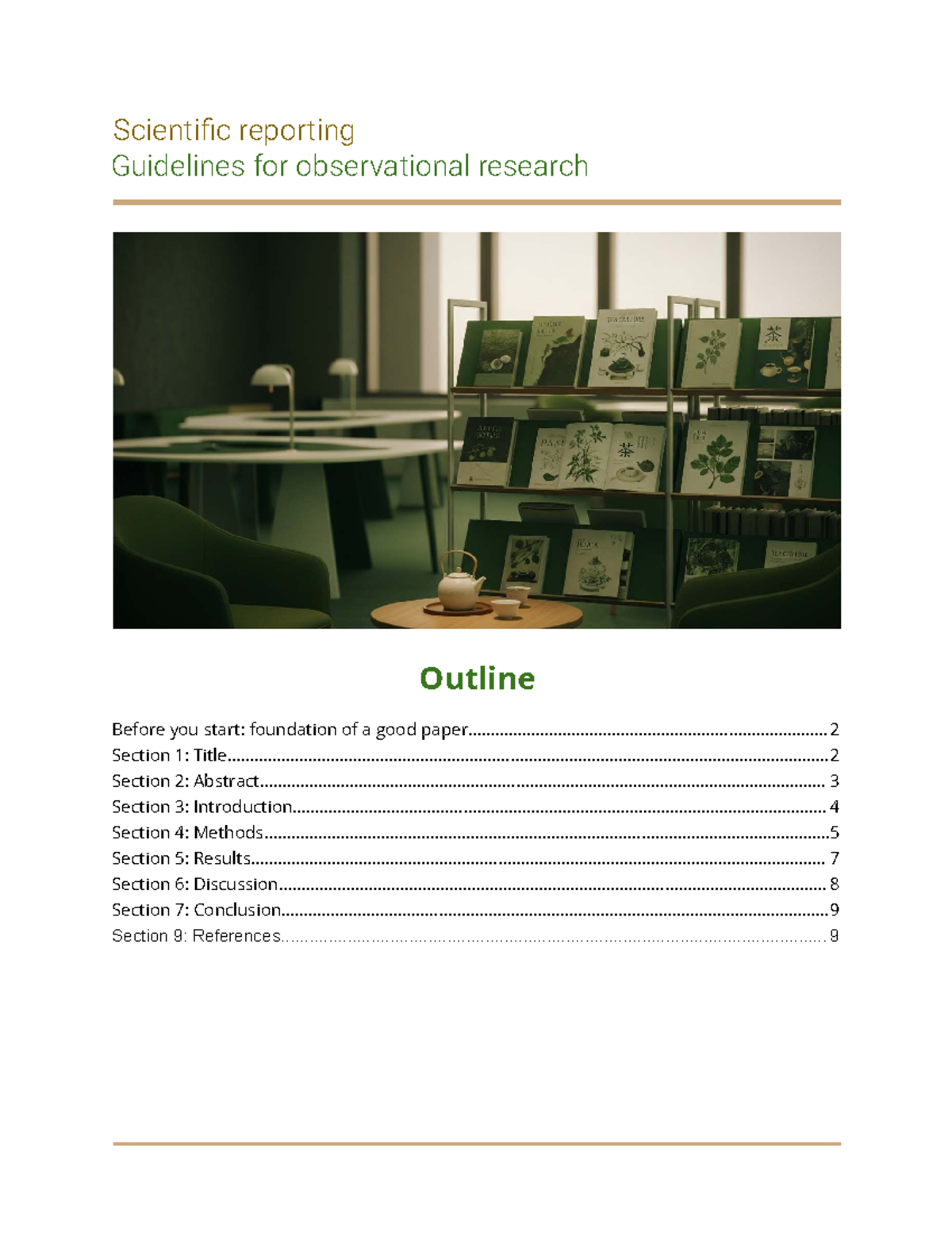 Scientific Reporting Guidelines for Observational Research - Studocu