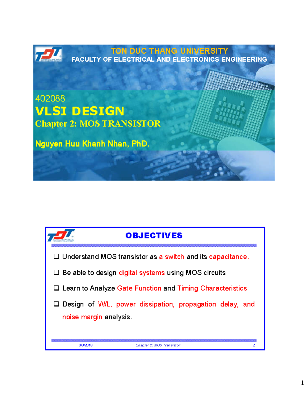402088 VLSI Chapter 2: Detailed Analysis of MOS Transistors - Studocu