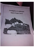 [Solved] Investigation of settlement grade 8 project term 3 - EMS grade ...