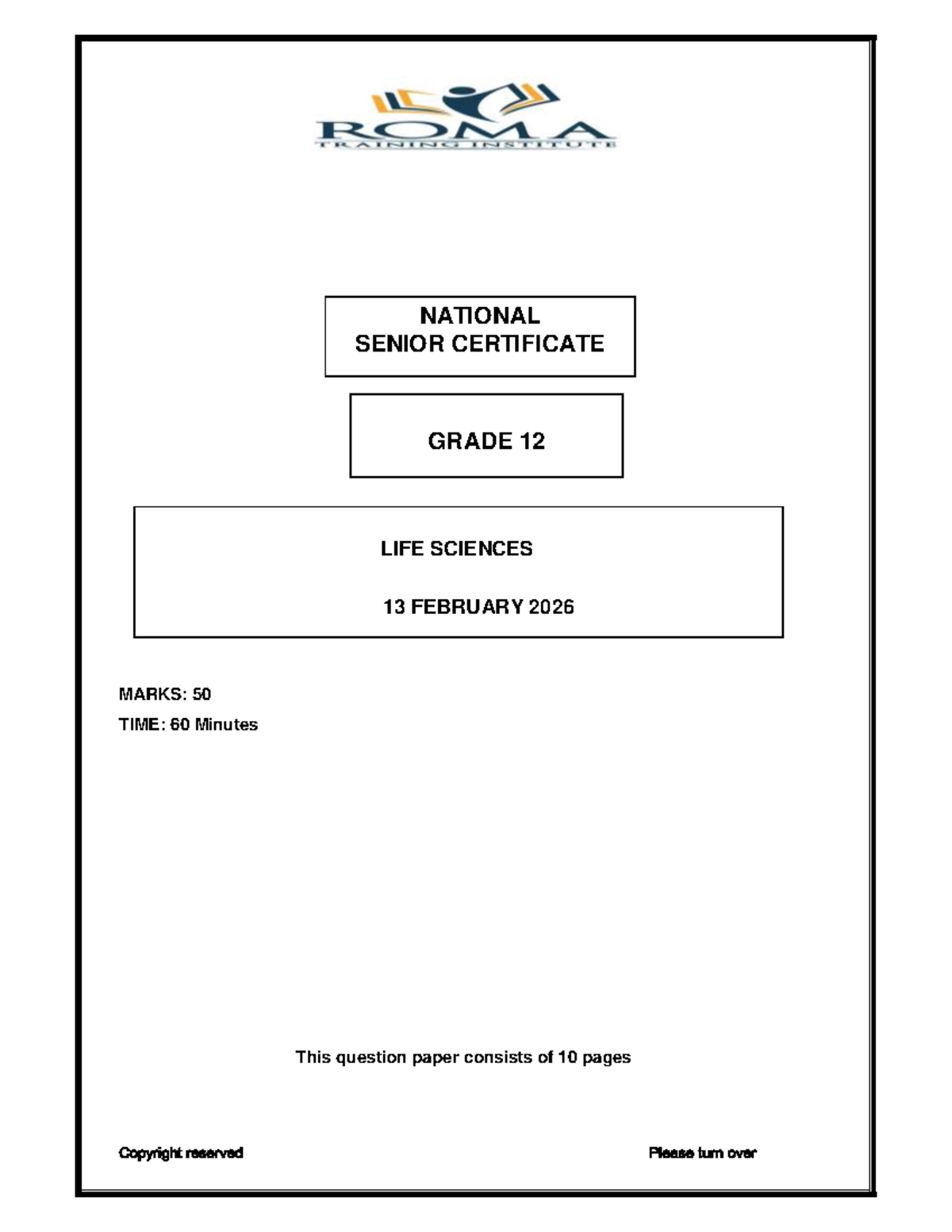 LIFE SCIENCES GRADE 12 P2 TEST 2: DNA STUDY GUIDE - Studocu