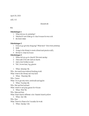 Signing Naturally Unit 3 Answers - Homework 3: 1. Ben lives in Berkely ...