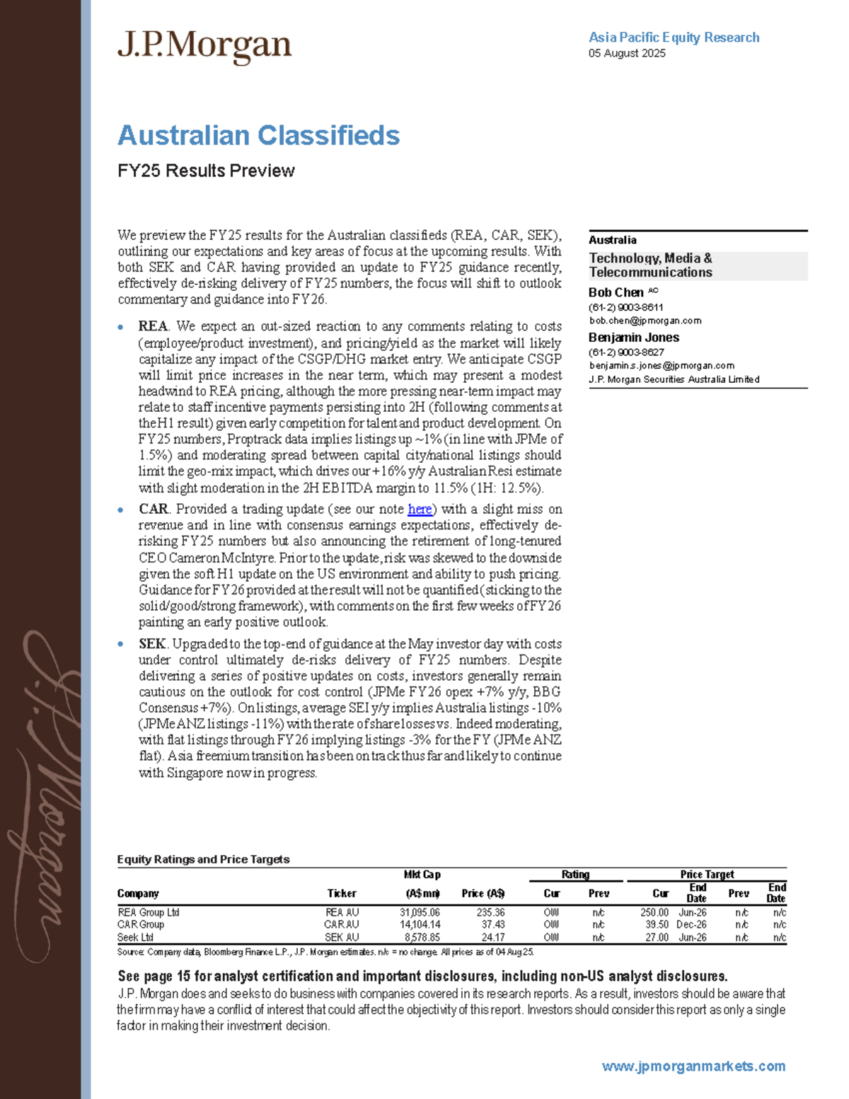 J.P. Morgan Asia Pacific Equity Research: CAR Group FY25 Results ...