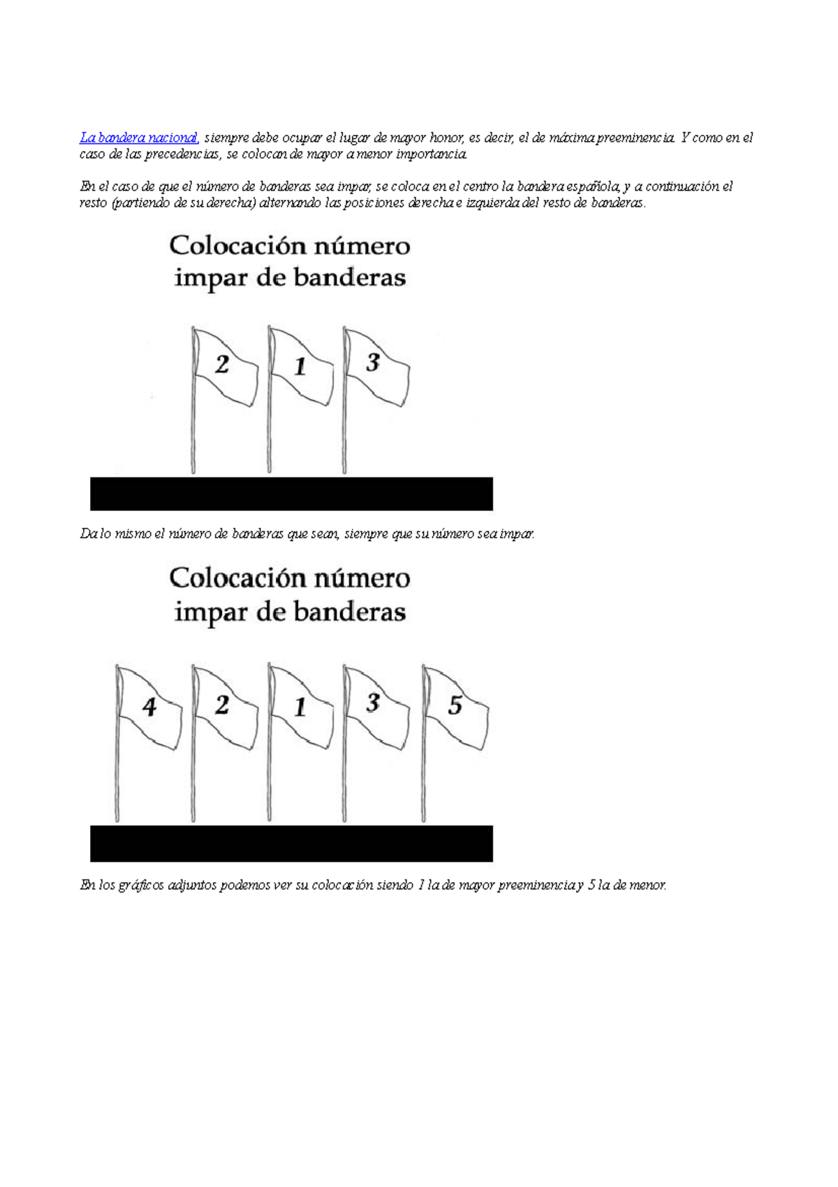 Protocolo de Exhibición de Banderas - Curso 2023 - Studocu