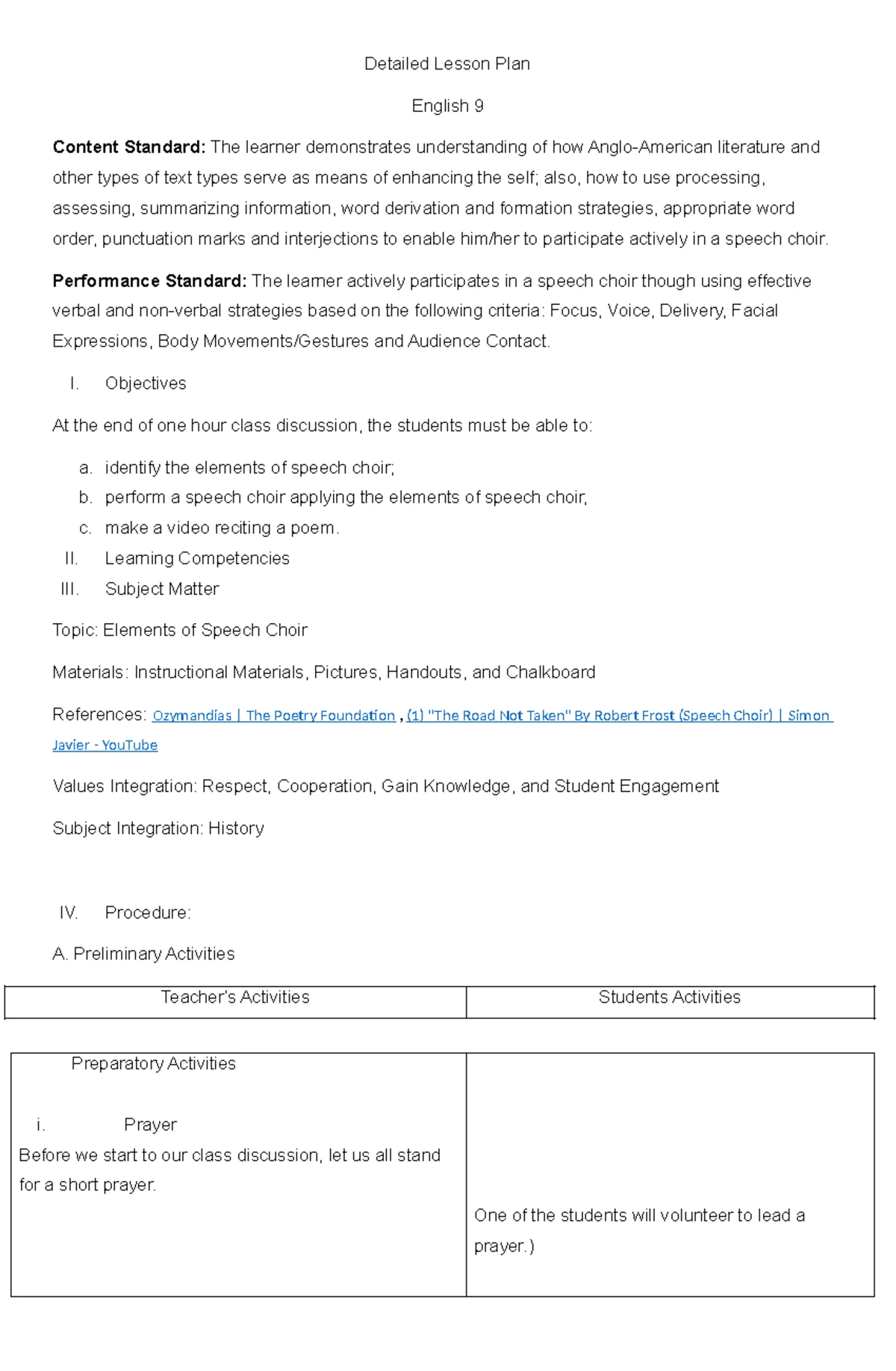 **Enhanced Lesson Plan for Drawing Inferences in English 7** - Studocu
